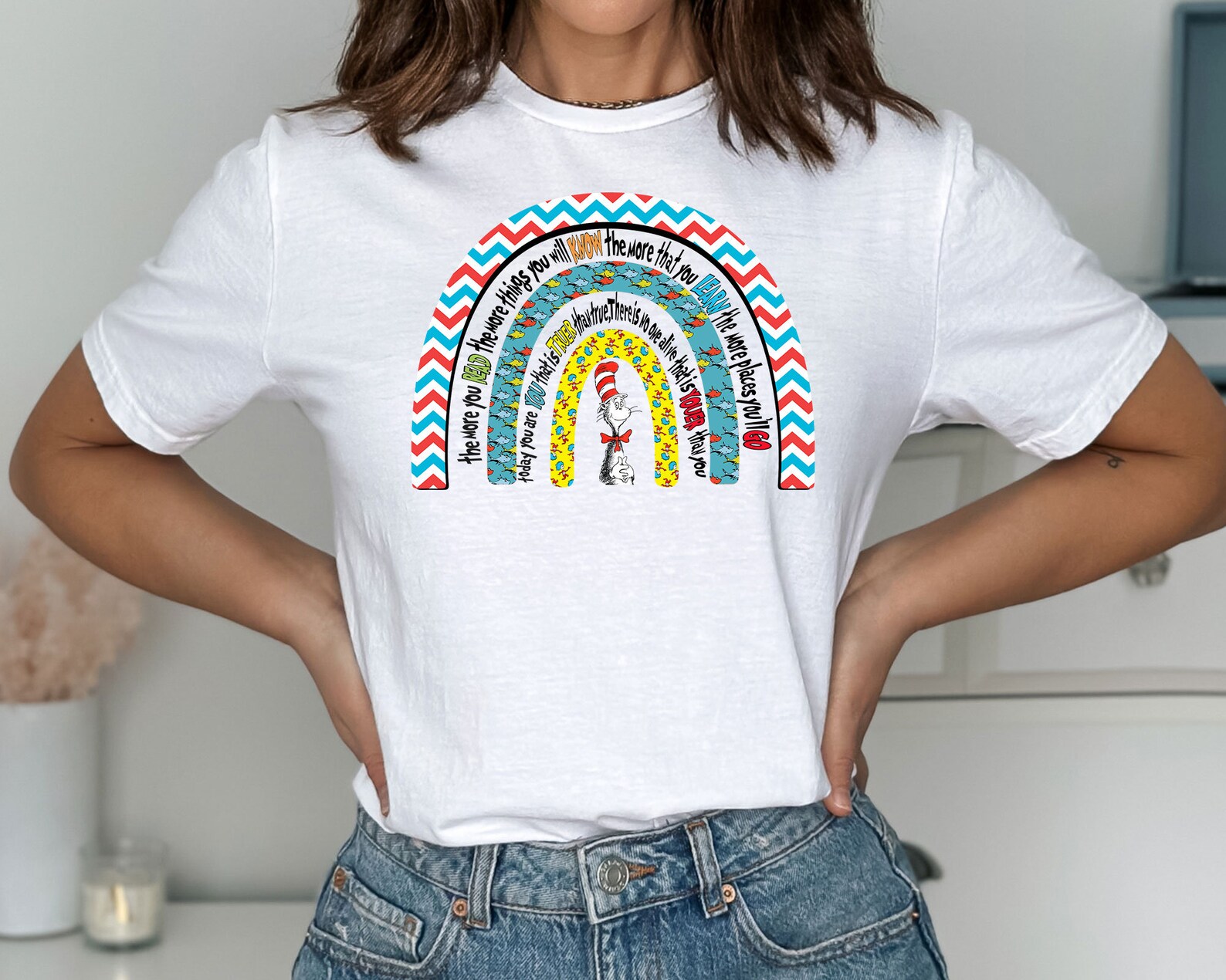 Cat in A Hat PNG, Dr. Suess Png, Dr. Suess Day, Sublimation Print ...