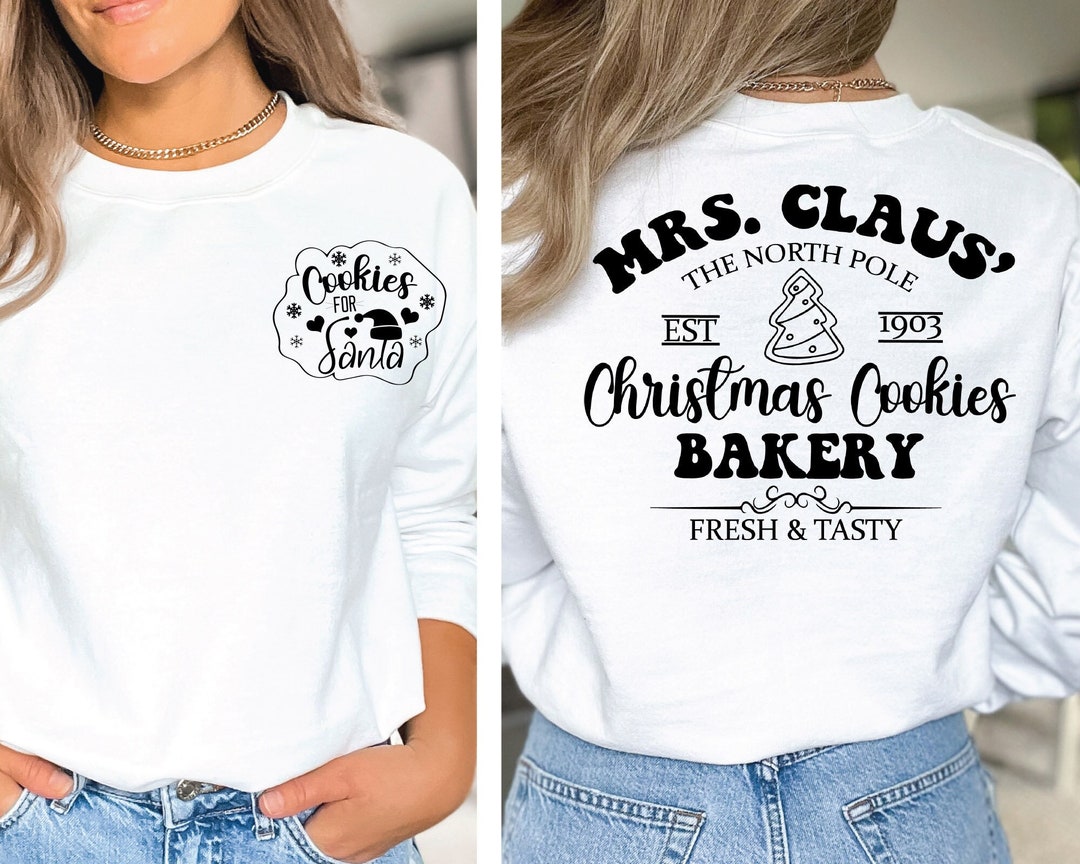 Mrs Claus Christmas Cookie Svg Bakery Svg Claus Gingerbread - Etsy