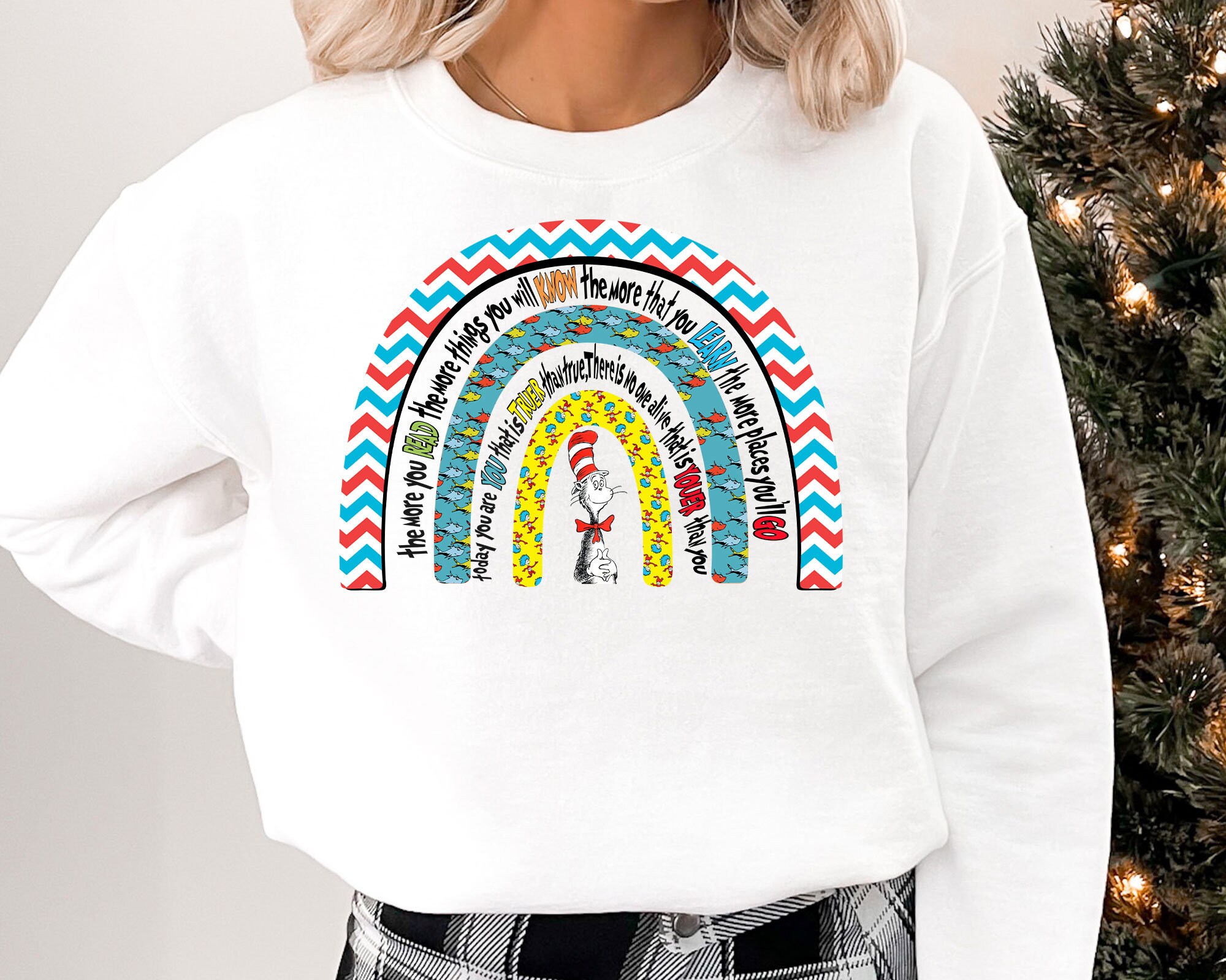 Cat in A Hat PNG, Dr. Suess Png, Dr. Suess Day, Sublimation Print ...
