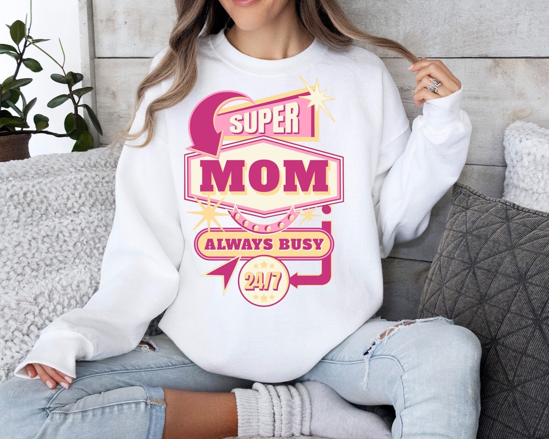 Super Mom Svg File, Super Mom Vector Printable Clipart, Funny Mom Quote ...