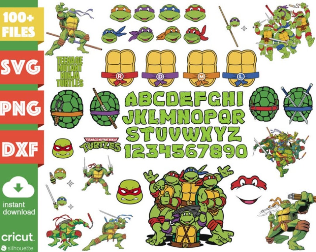 Ninja Turtle Svg, Tmnt Svg Files, Teenage Mutant Ninja Turtle Svg for ...