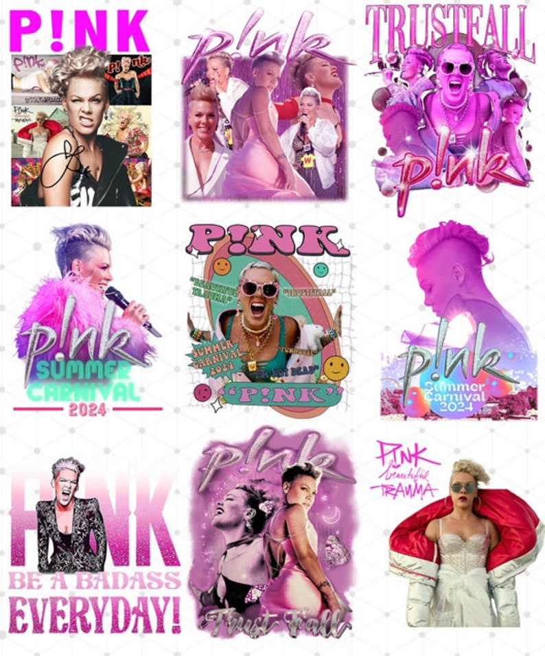 Pink Summer Carnival 2024 Png SVG I Pink Singer 2024 World Tour SVG I ...