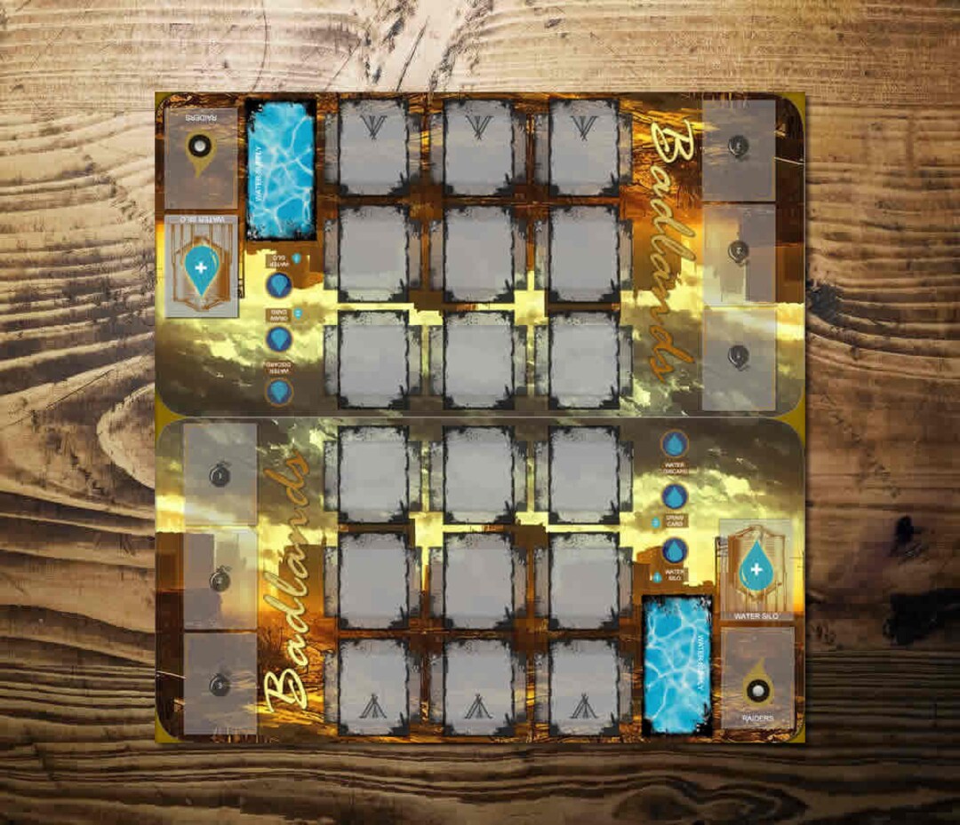 Radlands Compatible Card Game-two Player-printable Game Play Mat Approx ...