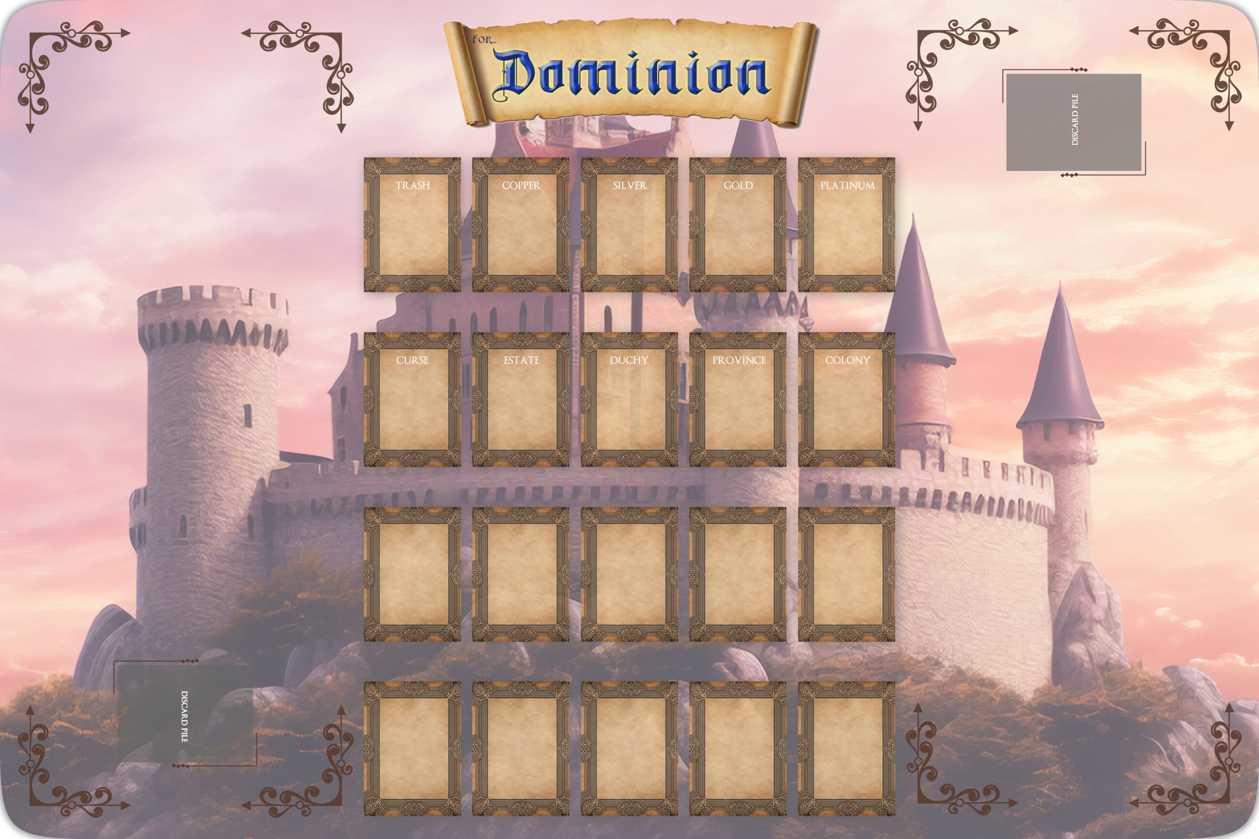 Dominion Table Top Deck Building Card Game - Printable Two Player Game ...