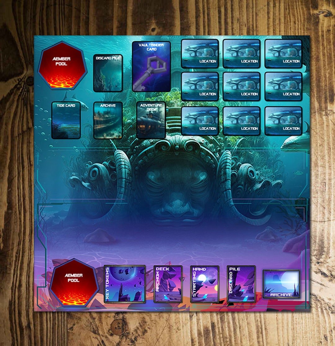 Keyforge Adventures - the Abysall Conspiracy - Table Top Card Game ...