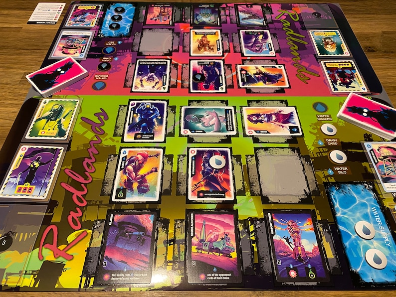 Radlands Compatible Card Game-two Player-printable Game Play Mat Approx ...