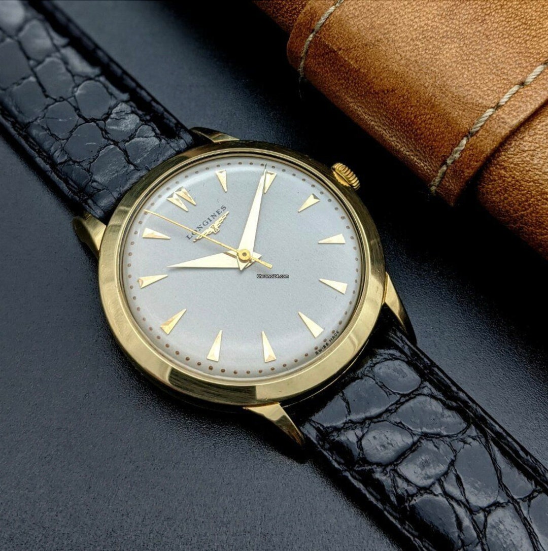 Longines 18K Solid Yellow Gold Mens Vintage 1956 Caliber 23ZS - Etsy