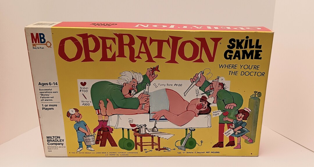 Vintage Operation Game Smoking Doctor Version - Etsy