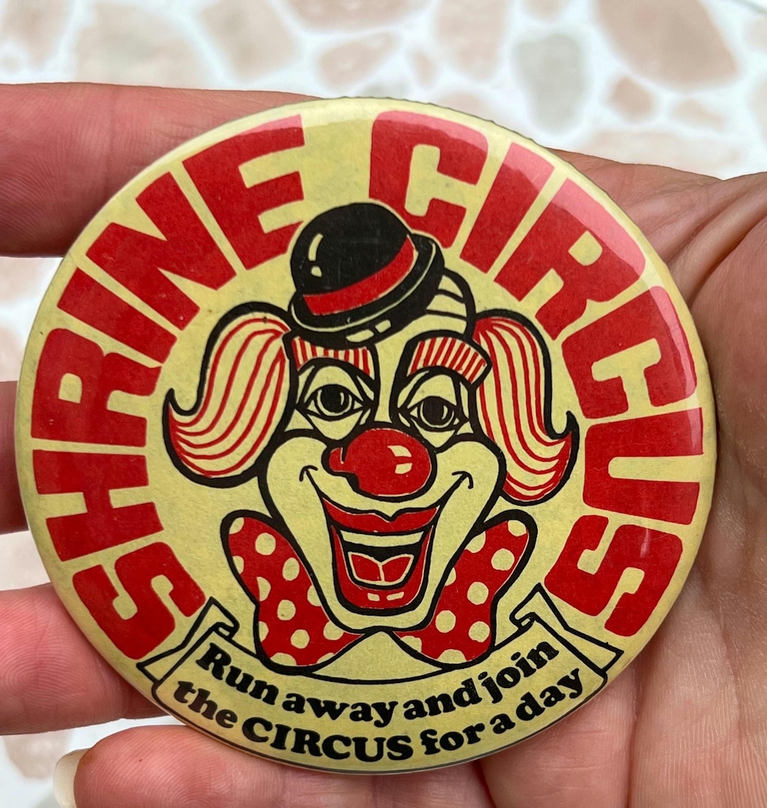 Vintage Shrine Circus Button Pinback - Etsy