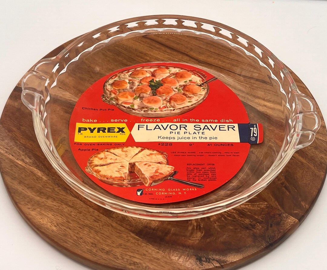 Rare Vintage PYREX Pie Plate 9 Inch NOS - Etsy