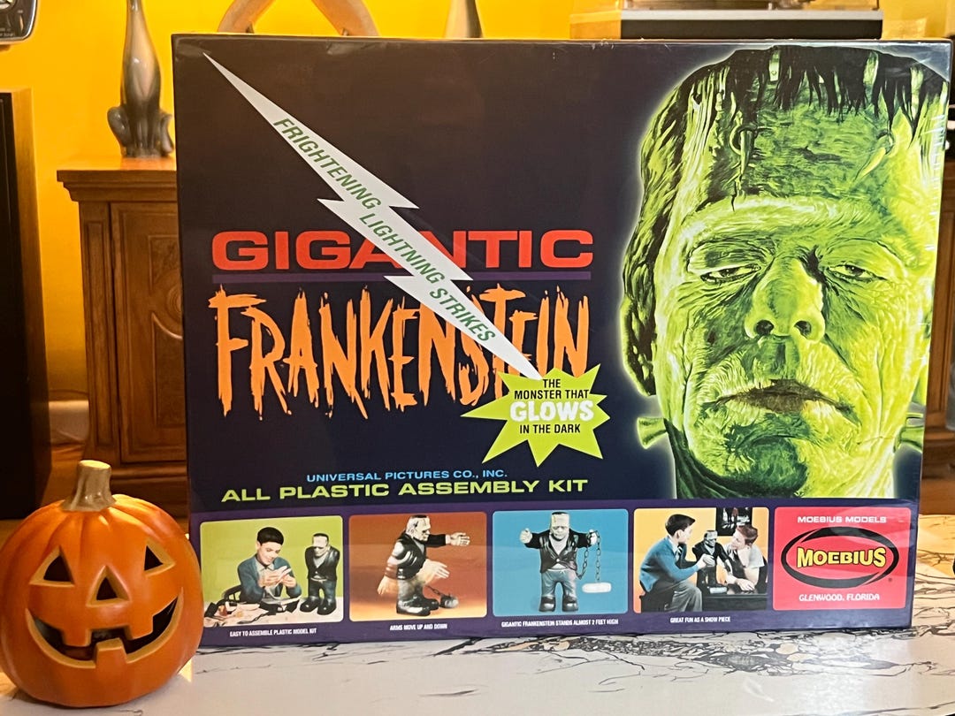 Vintage Frankenstein 2 Ft Glow in the Dark Model Kit by Moebius - Etsy