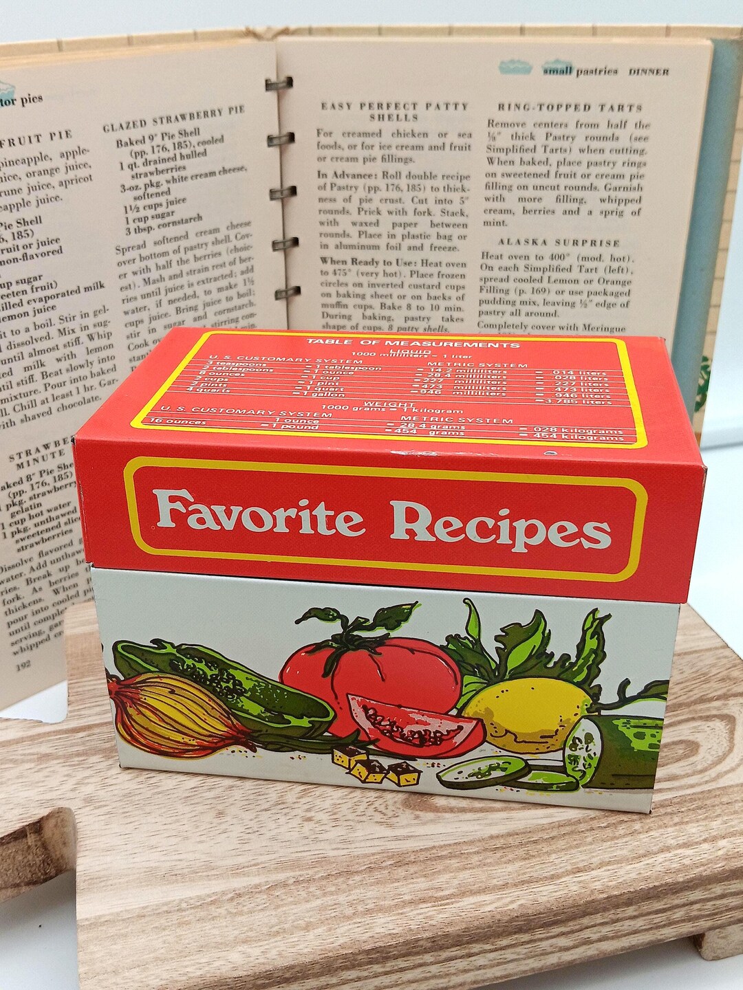 Vintage Recipe Box Ohio Art 1970s Spice of Life Era Recipe Tin - Etsy