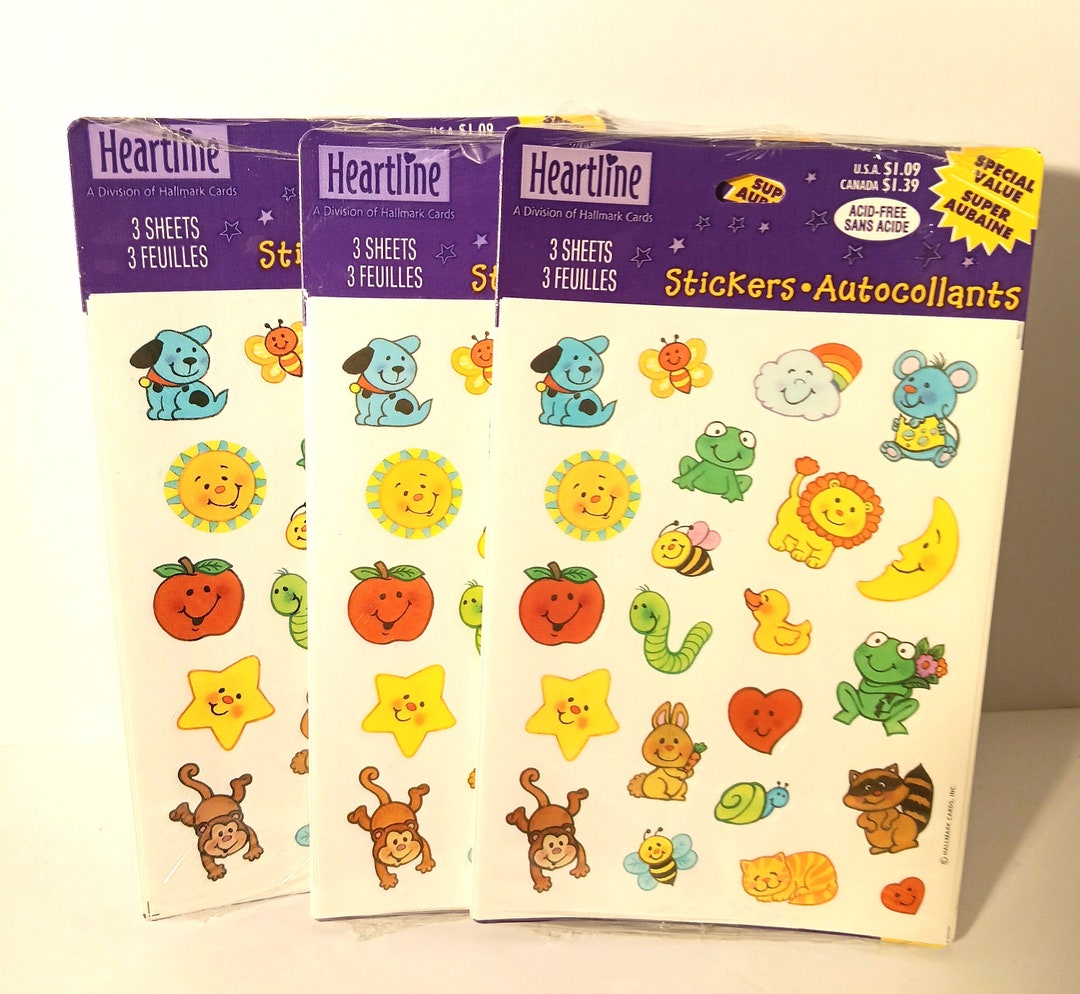 Vintage Hallmark Stickers 1990s-2000s New in Package - Etsy