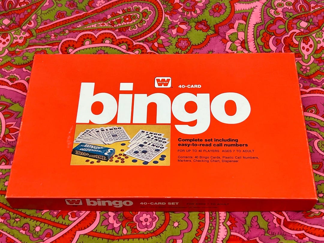 Vintage 1970s Bingo Game Whitman NOS - Etsy