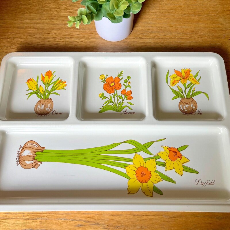 Vintage Snack Tray - Etsy
