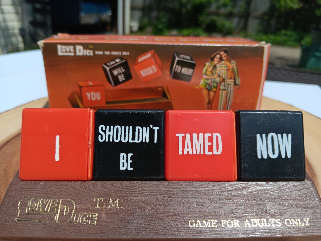 Vintage Love Dice Game With Original Box Adult Game - Etsy