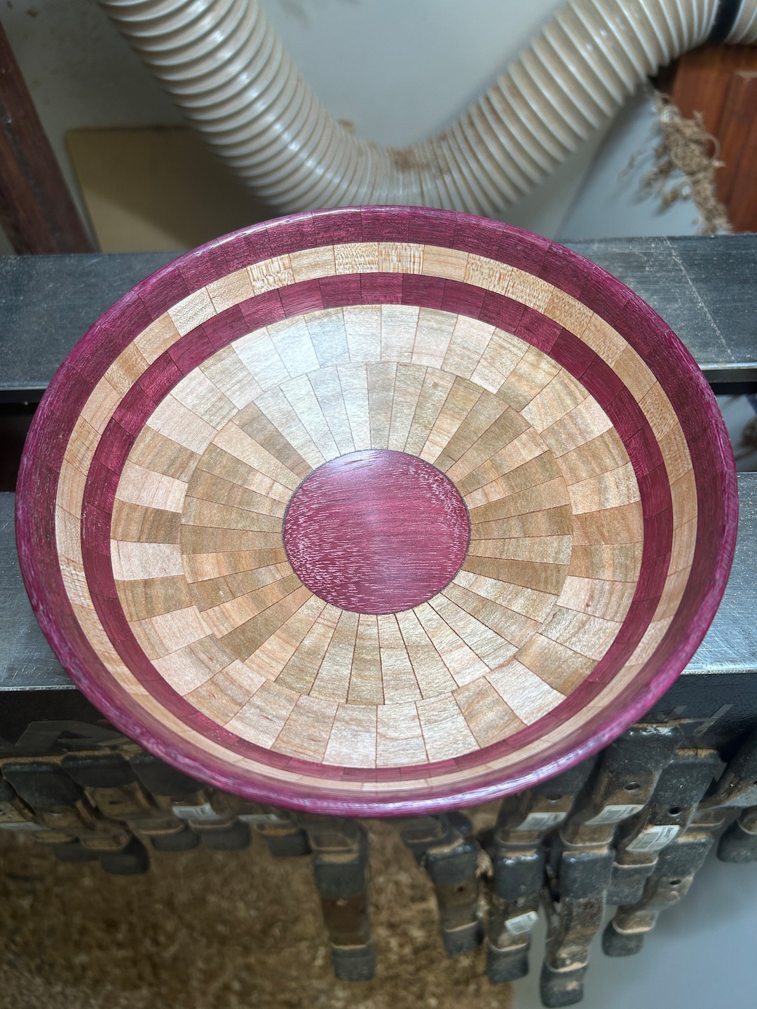 Maple and Purple Heart Segmented Bowl - Etsy
