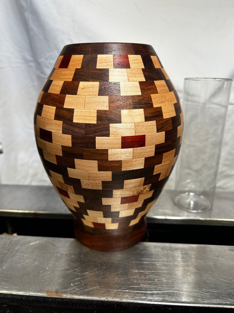 Segmented Wood Vase - Etsy