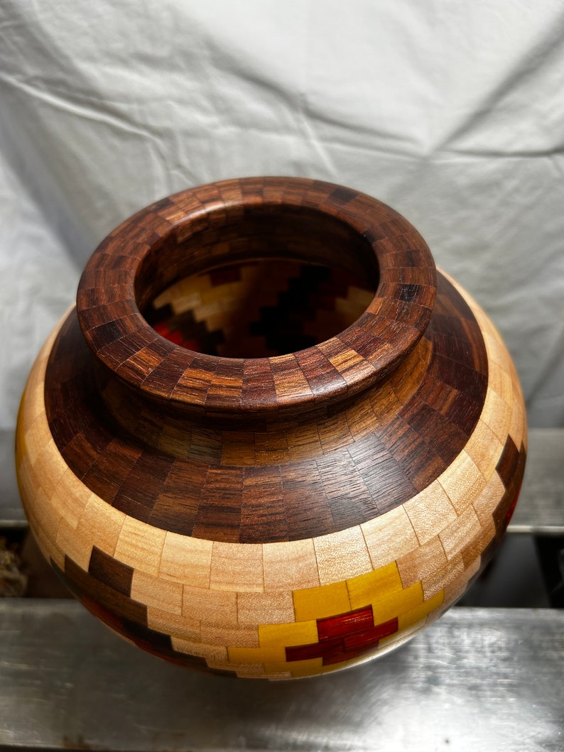 Segmented Wood Vase - Etsy