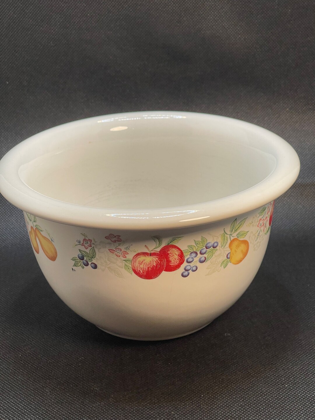 Vintage 1 Quart Corelle Cordinates Chutney Pattern Stoneware Mixing ...