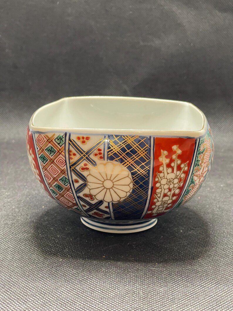 Vintage Japanese Porcelain Hand Painted Bowl. - Etsy