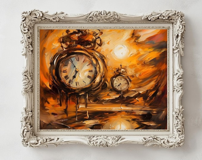 Melting Clock SVG Bundle, Clock PNG , Dripping Clock Clipart, Hand ...