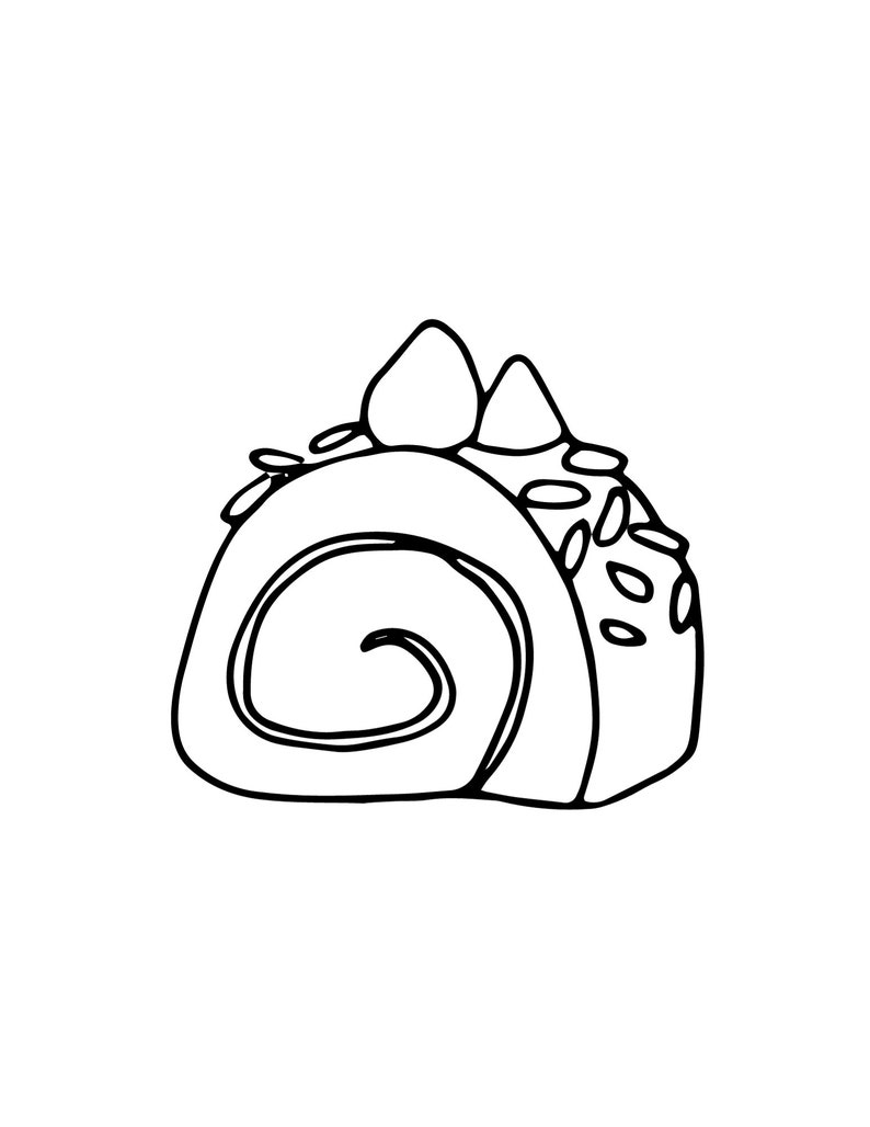 Coloring Pastries Pages for Children - Etsy