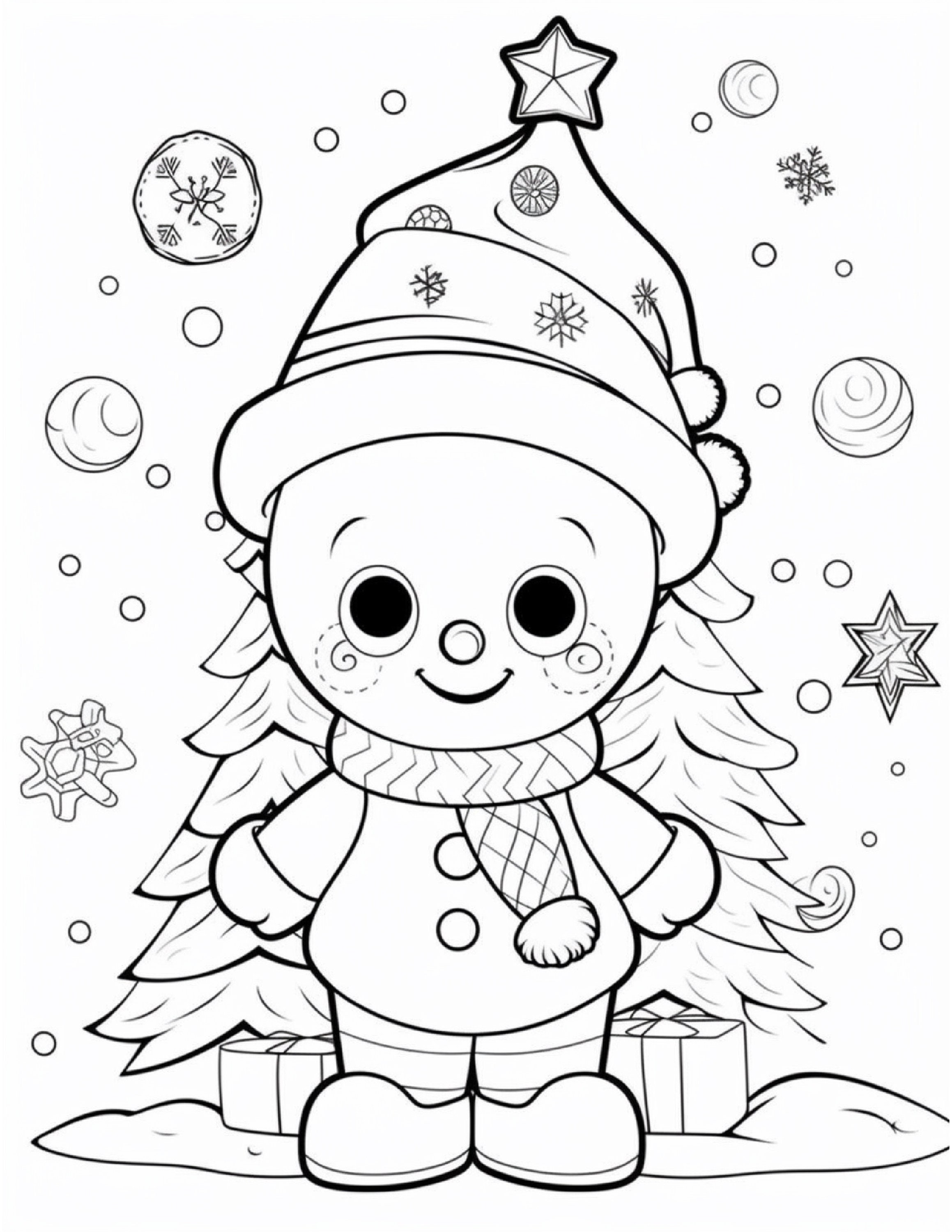 Christmas Coloring Pages for Children - Etsy