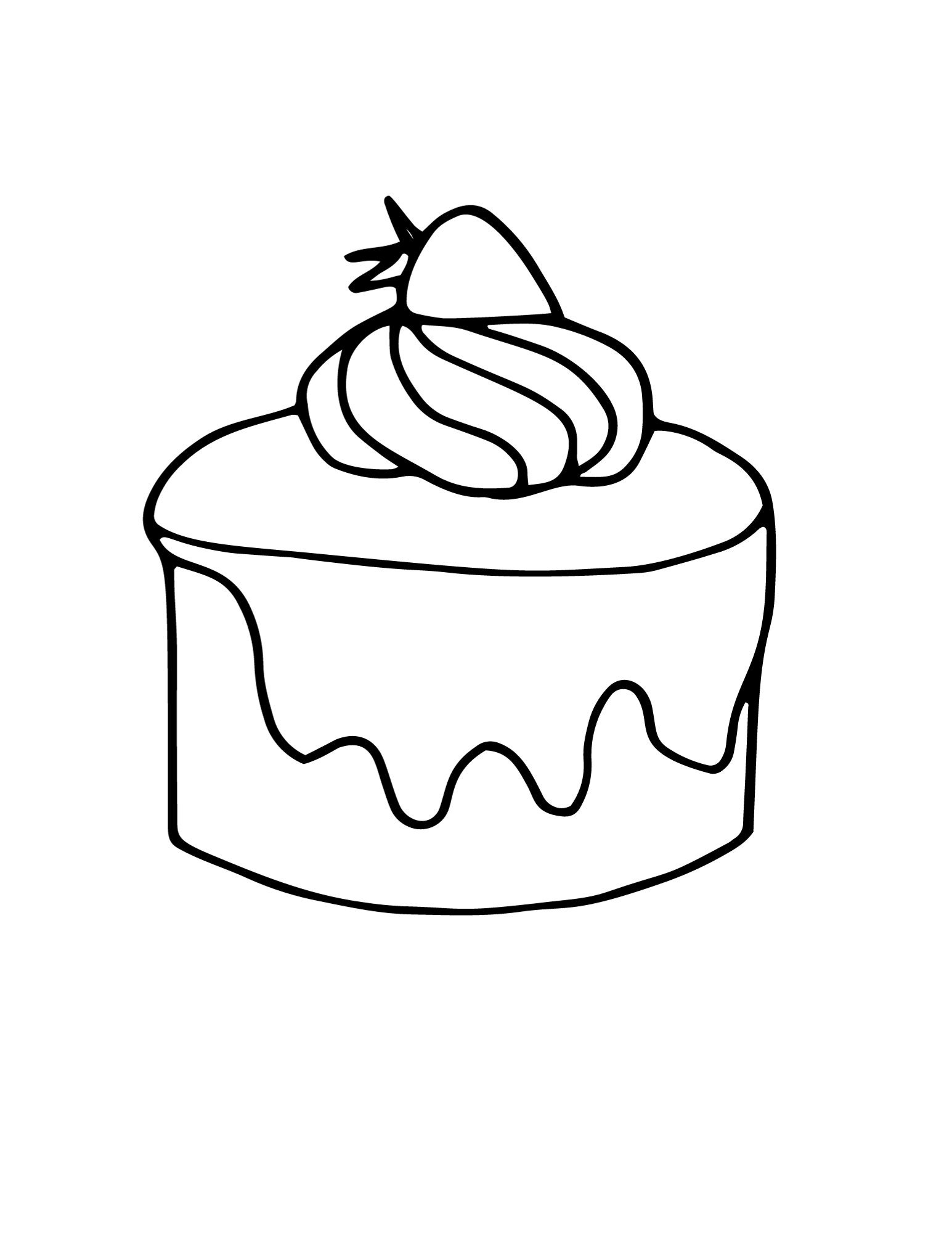 Coloring Pastries Pages for Children - Etsy