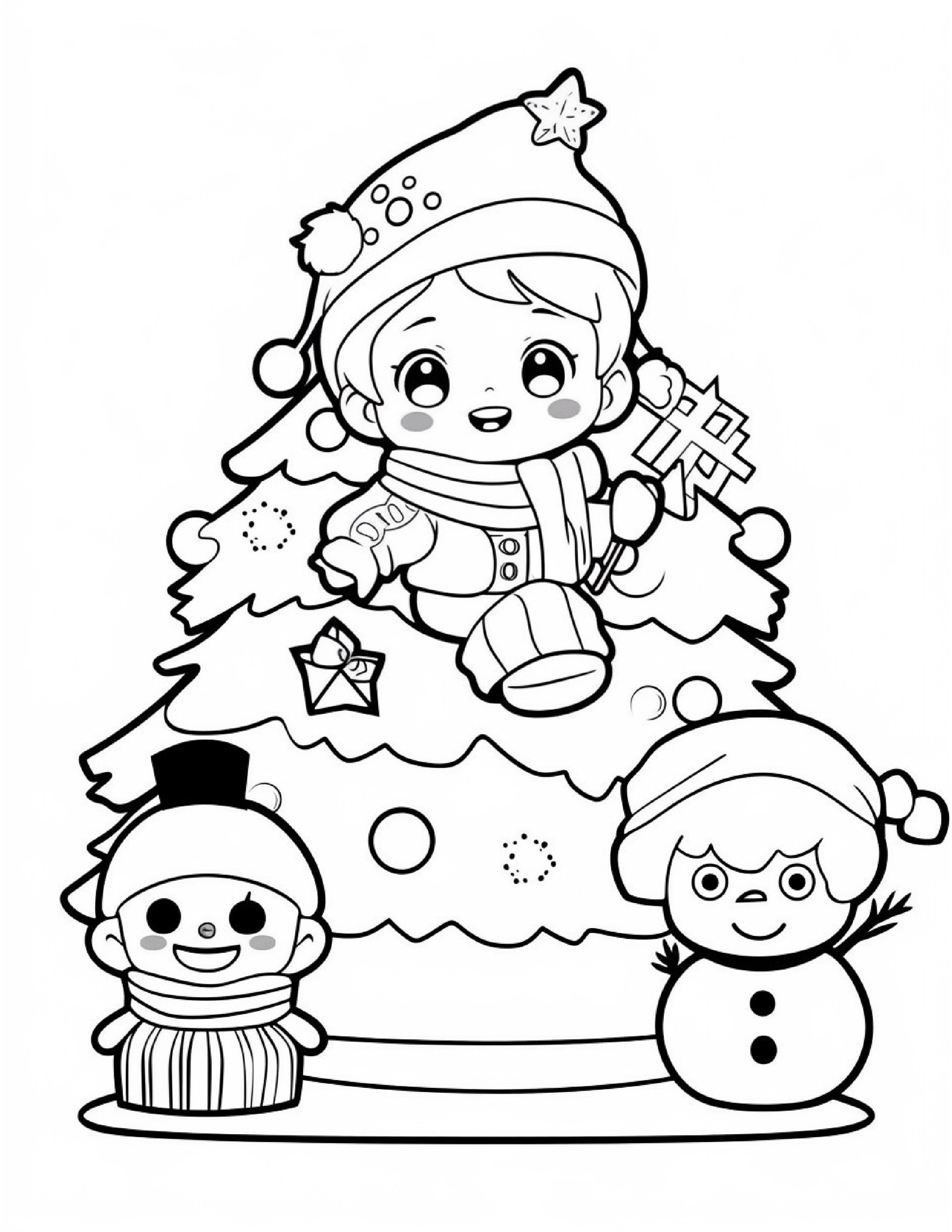 Christmas Coloring Pages for Children - Etsy