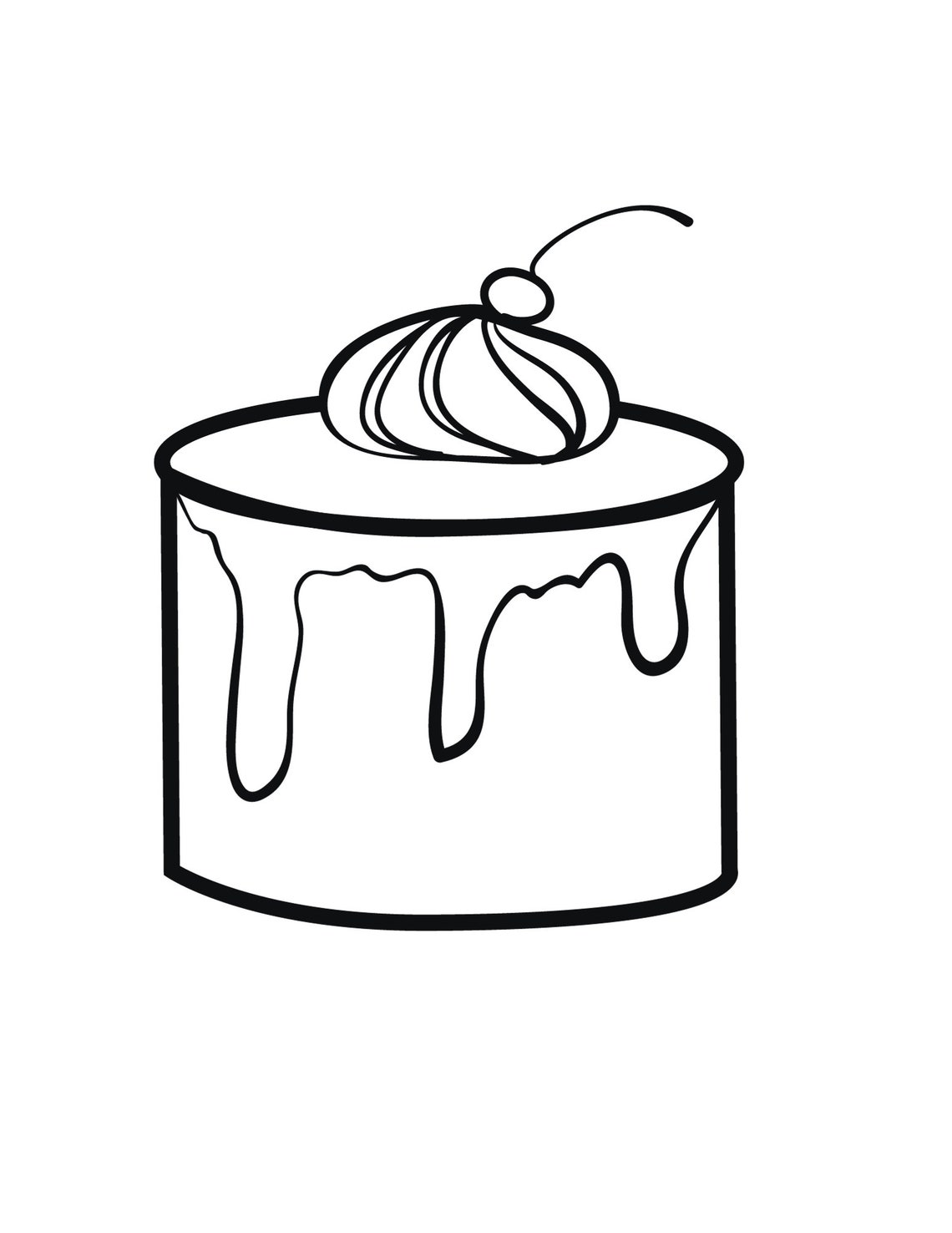 Coloring Pastries Pages for Children - Etsy