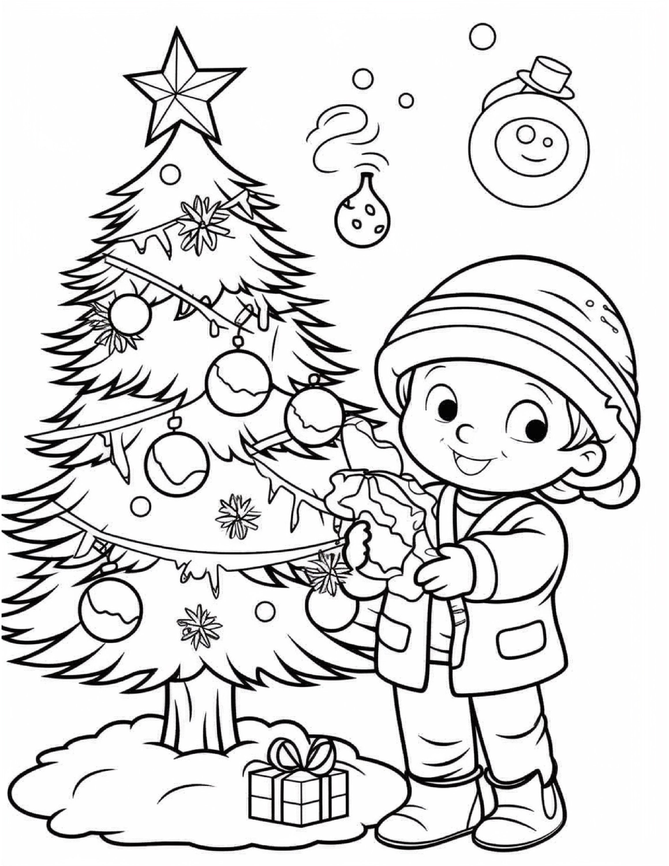 Christmas Coloring Pages for Children - Etsy