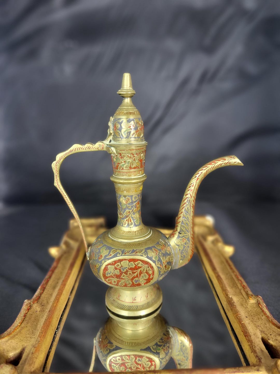 Vintage Indian Genie Bottle Teapot - Brass - Etsy