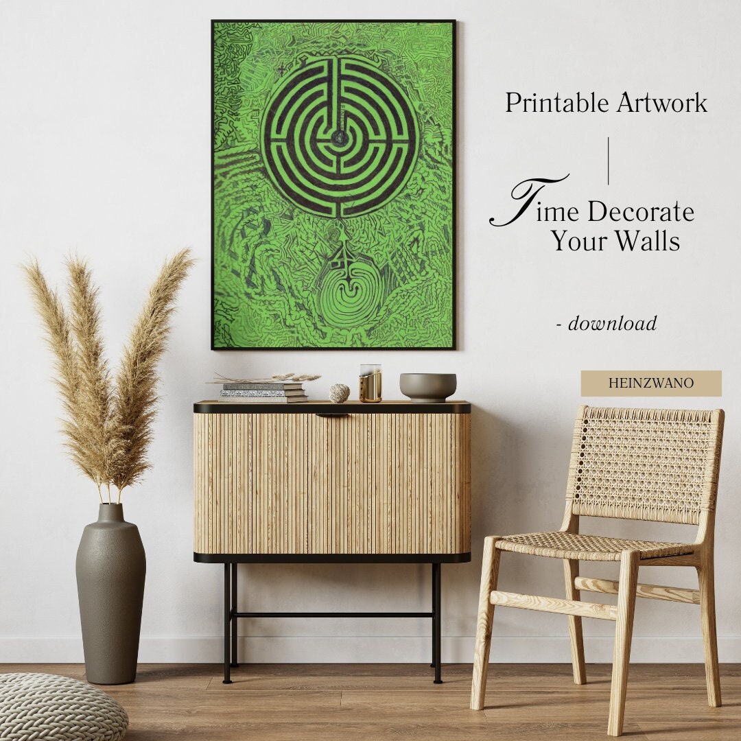Wall Prinatable Art - Maze - Etsy