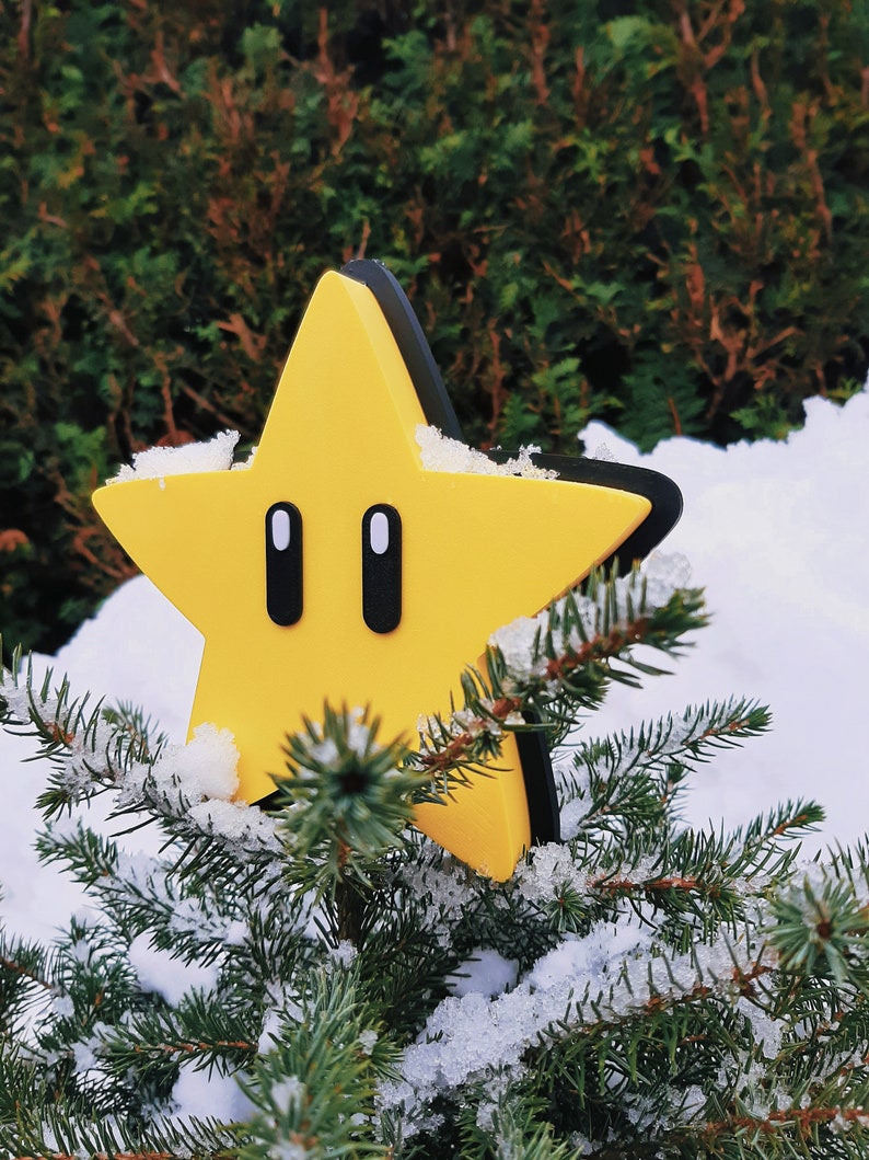 Super Mario Star Tree Topper Christmas Tree Topper Christmas Decoration ...