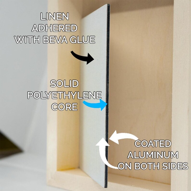 Trekell #13 Oil Primed Linen Panel - 1/8" Aluminum Composite Material ...