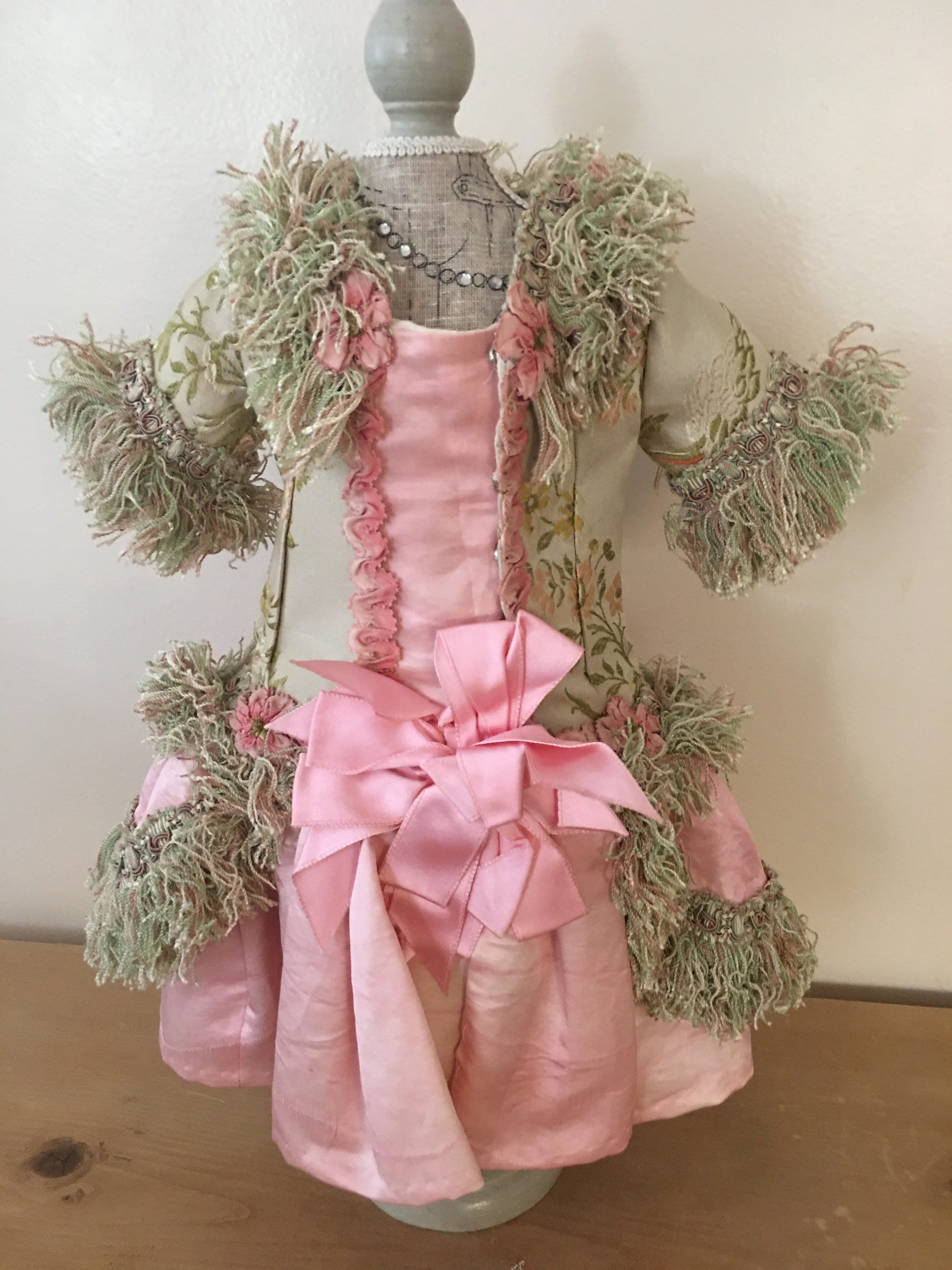 Antique Silk Doll Dress - Etsy Antique Silk Doll Dress - Etsy