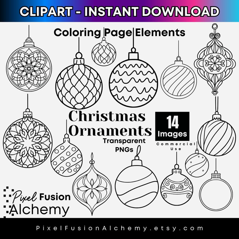 Bauble Outline - Etsy UK