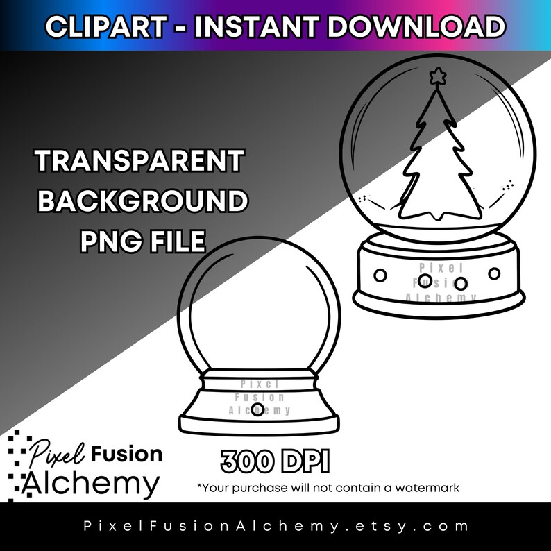 Christmas Snow Globes PNG Outline | Transparent PNG Coloring Page ...
