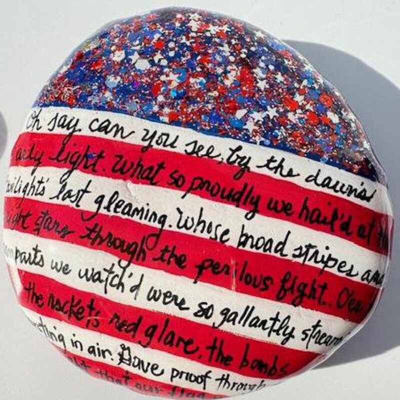 Veteran Painted Rock - Etsy