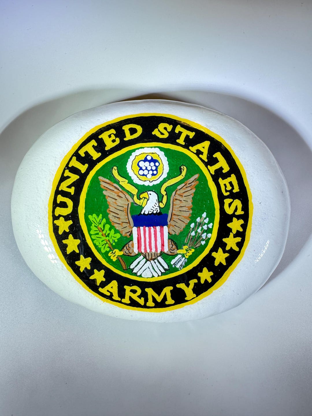 Army, Screaming Eagles, Hand Painted Rock, Army Mom, Army Dad ...