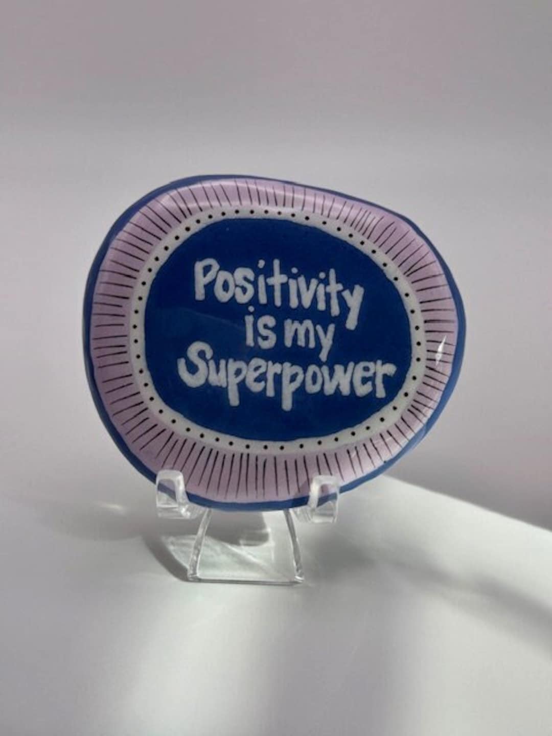 Positivity is My Superpower, Painted Rock, Inspirational Quote, Hand ...