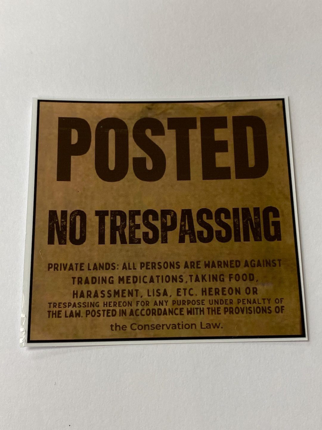 Girl Interrupted Daisy Randone Collection - "no Trespassing" Sticker - Etsy