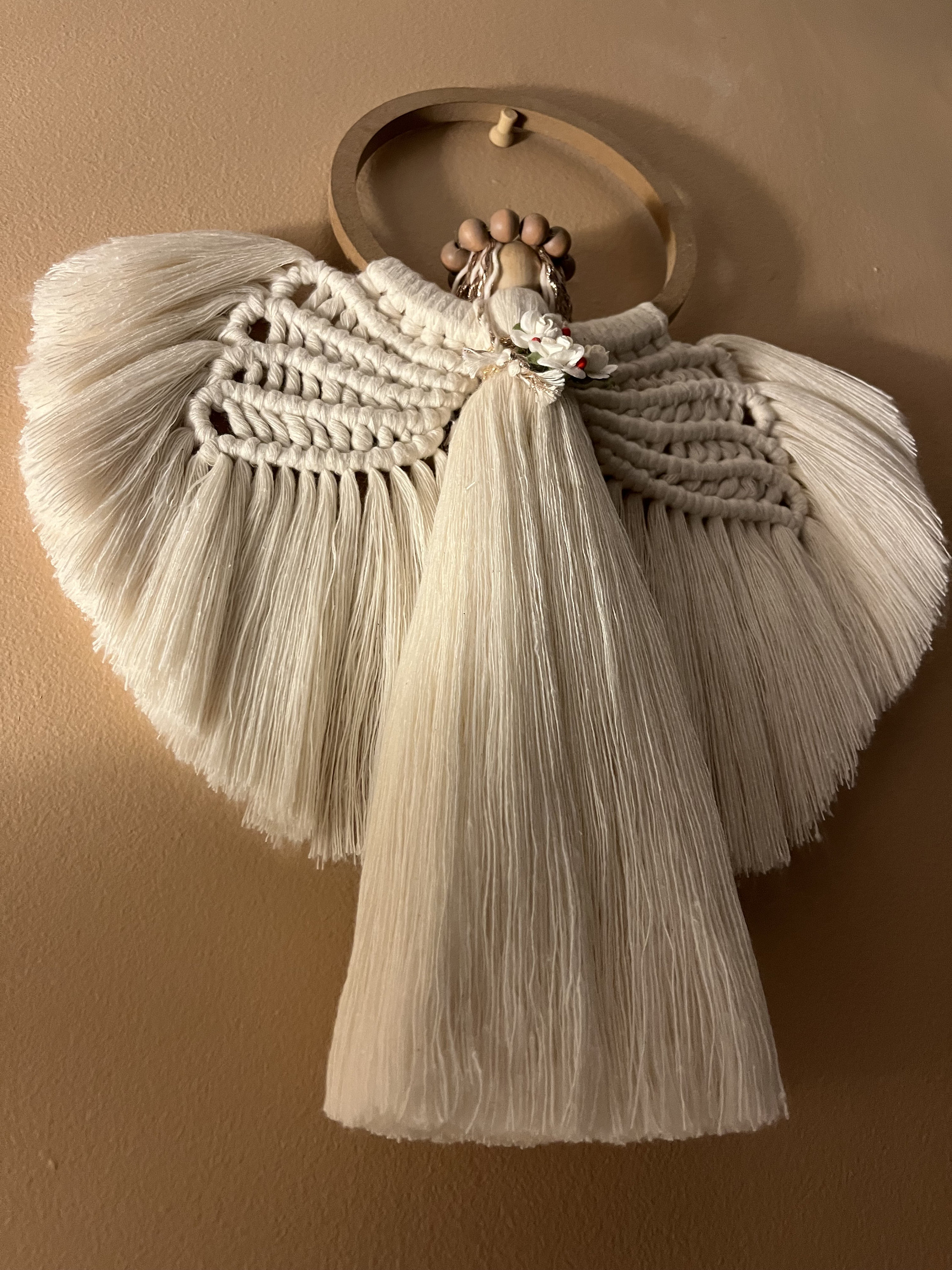 Macrame Angel Wall Hanging Made to Order Gift for Daughter Gift for Mom ...