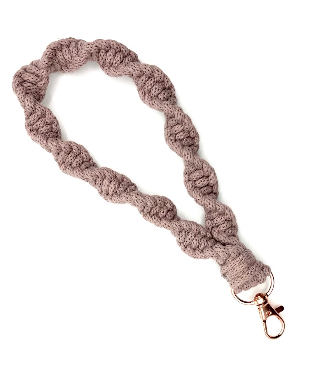 Macrame Keychain Wristlet | Finger Loop | Small Gift | Handmade Gift | Stocking Stuffer | Cell ...