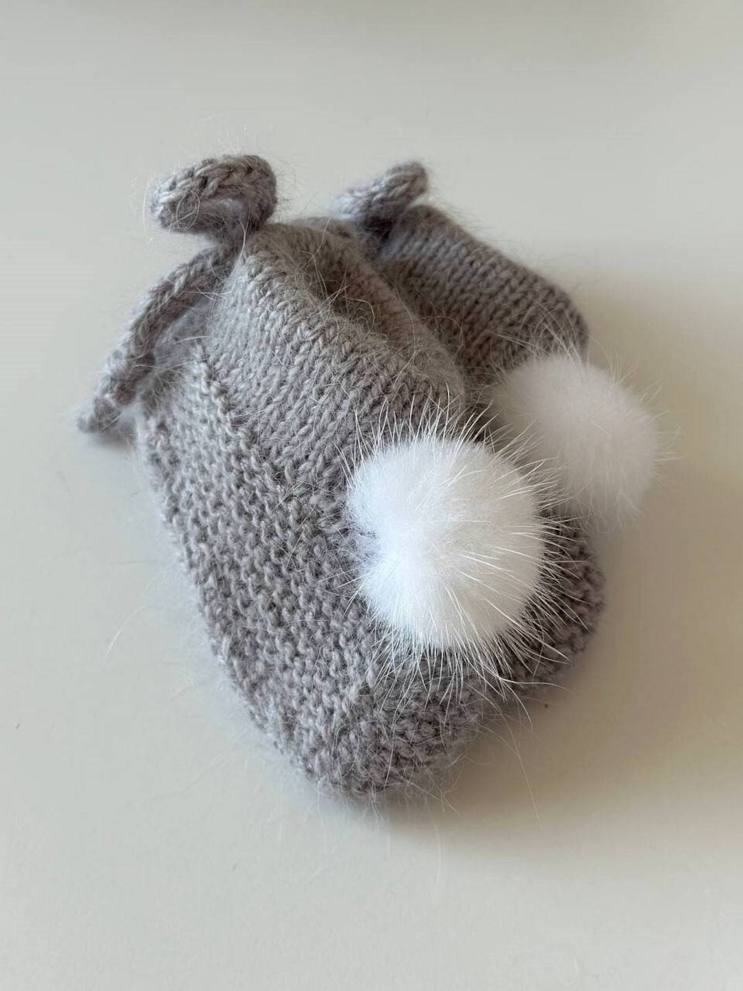 Angora Crochet Baby Booties: Newborn Coming Home Outfit (0-3m) - Etsy