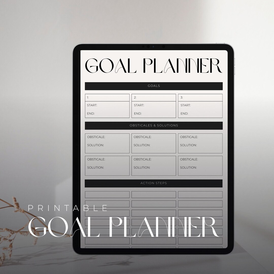 GOAL PLANNER Printable Goal Planning to Help Achieve Your Goals PDF ...