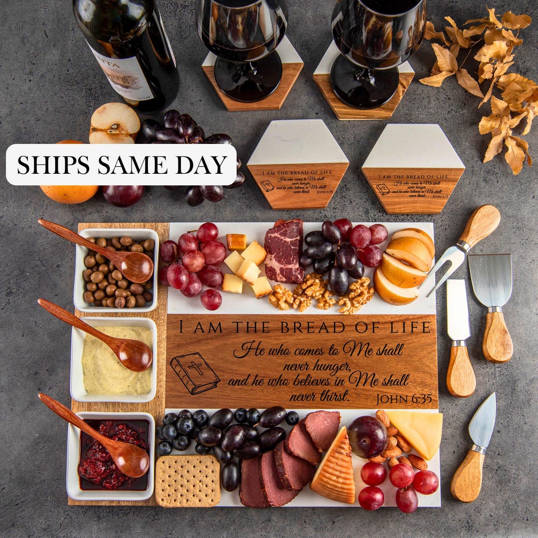 Bible Verse Personalized Charcuterie Board, Housewarming Gift, Hostess ...