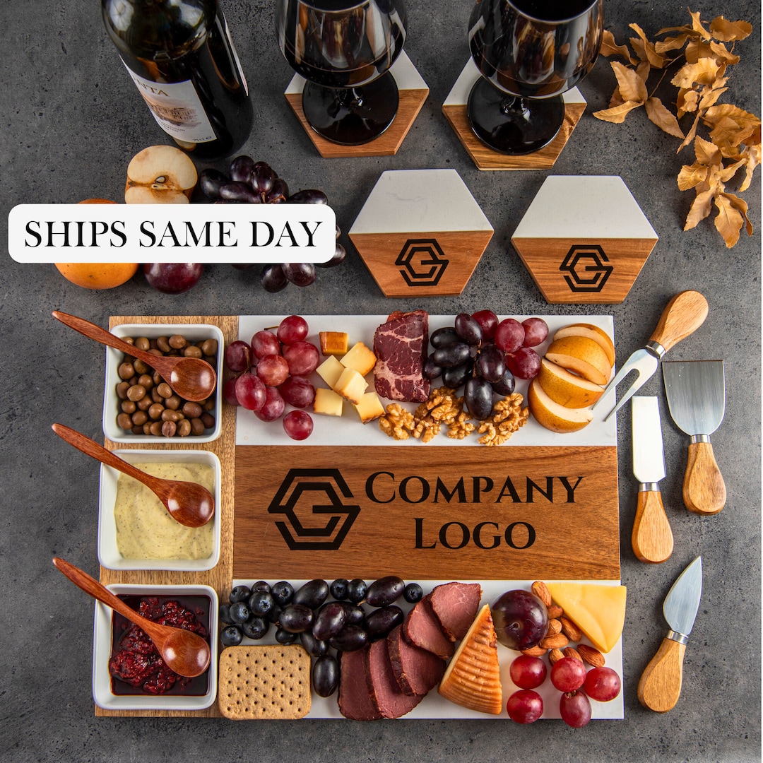 Corporate Gift, Client Gifts, Charcuterie Board Personalized, Realtor ...