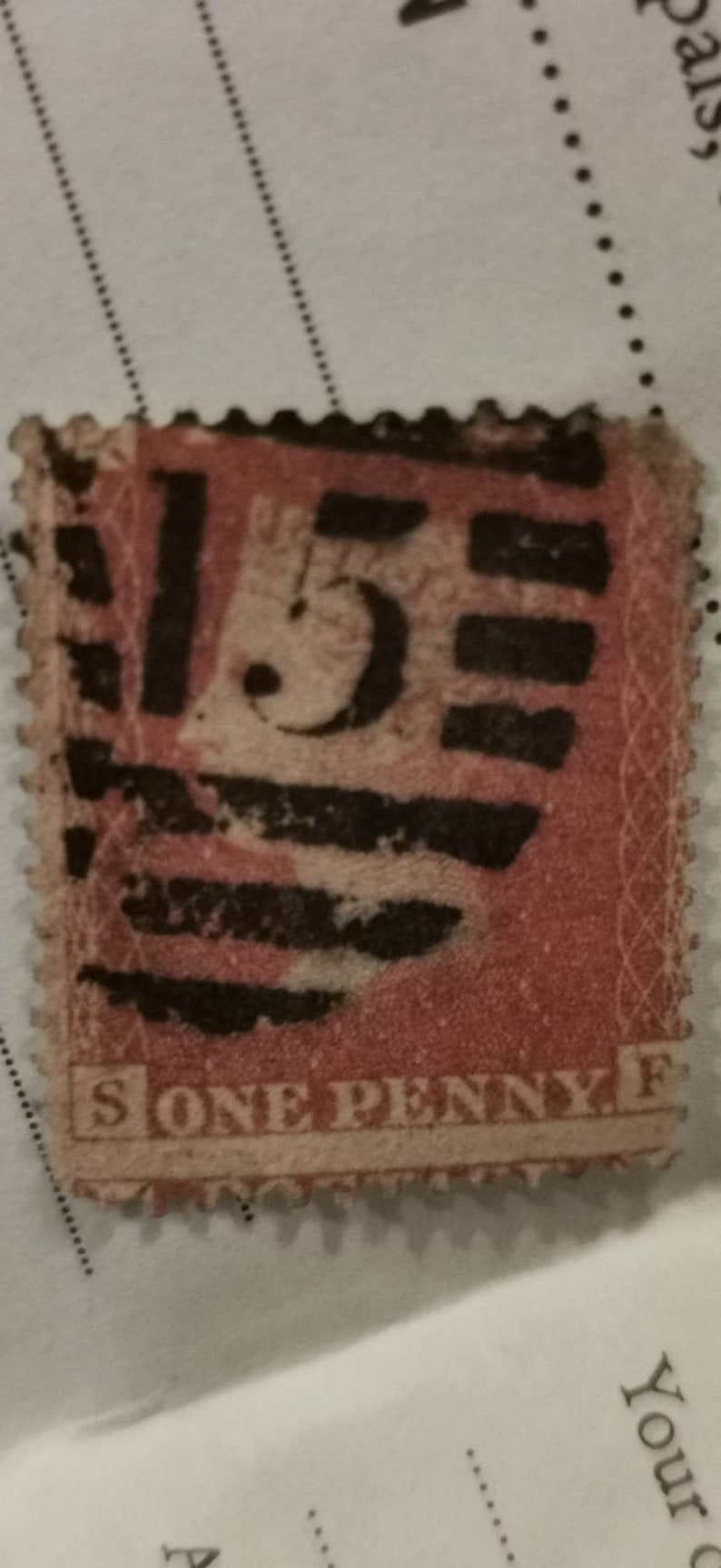 Penny Red Stamp - Etsy